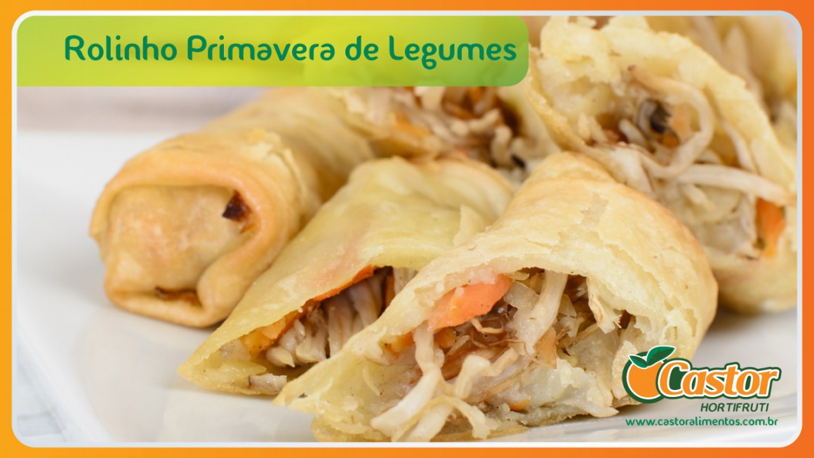 Rolinho Primavera de Legumes | Castor Alimentos